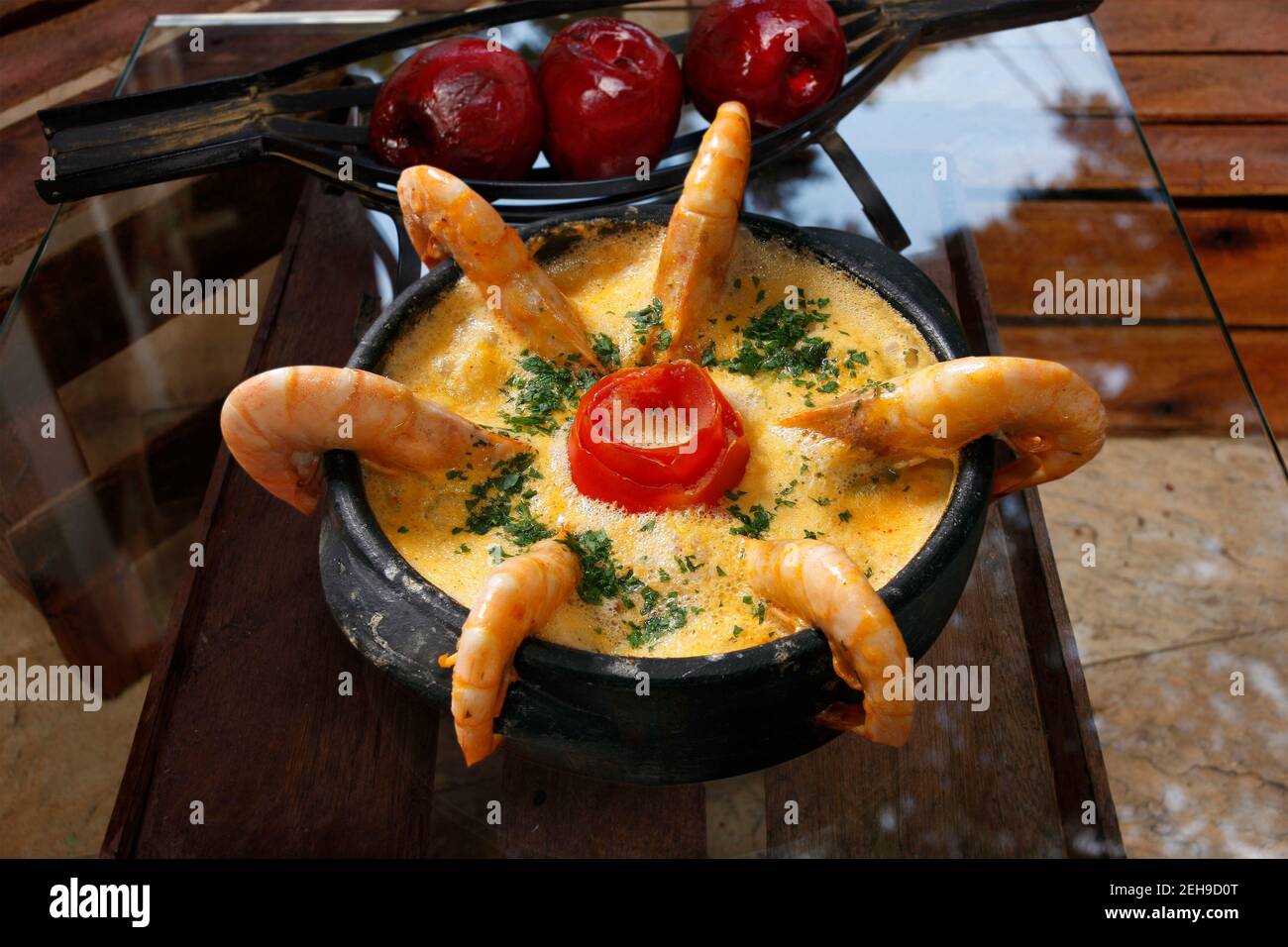 Shrimp and fish moqueca, Brazillian food Stock Photo - Alamy