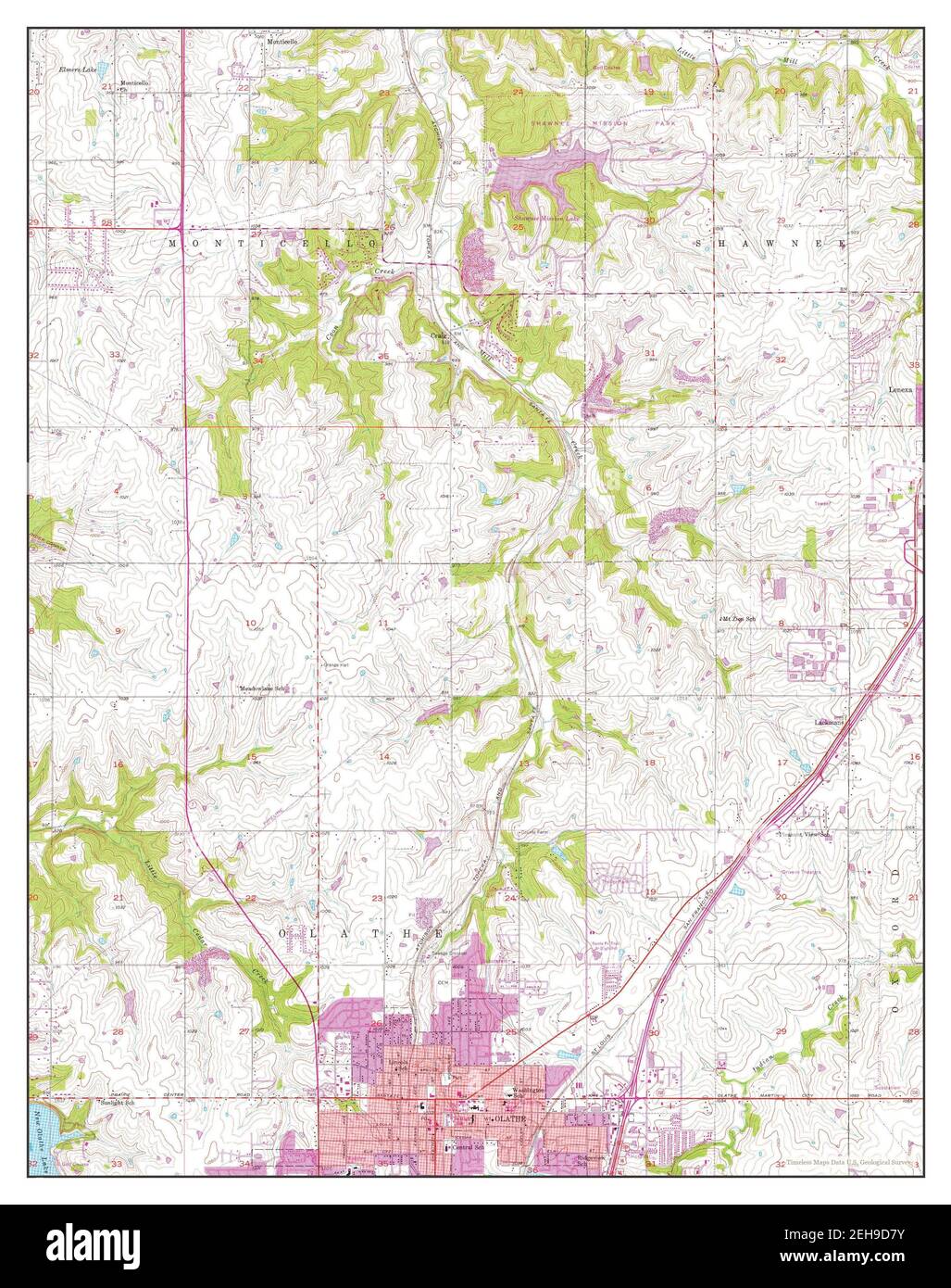Map of olathe hi-res stock photography and images - Alamy