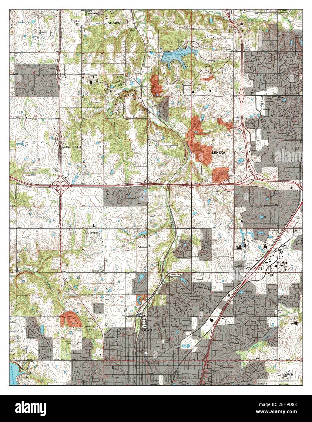 Map of olathe hi-res stock photography and images - Alamy
