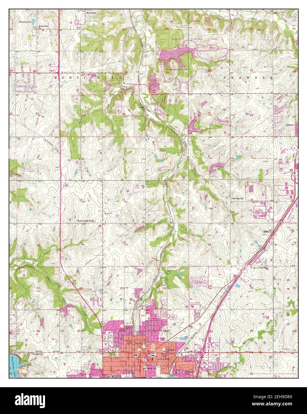 Map of olathe hi-res stock photography and images - Alamy