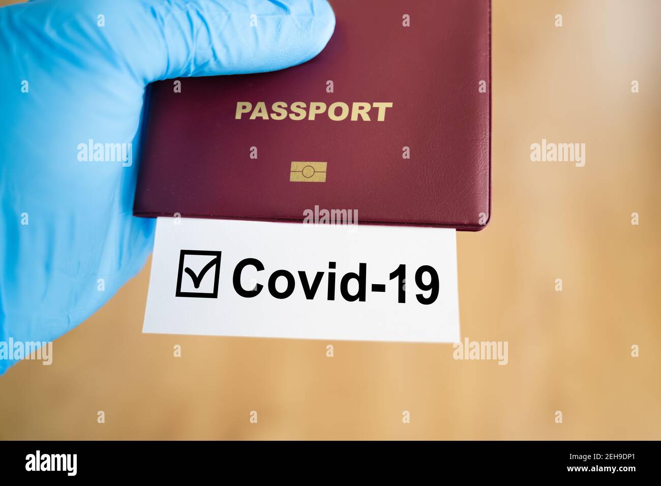 Corona test passport hi-res stock photography and images - Alamy
