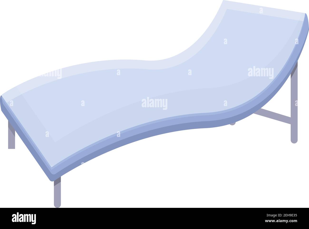Chaise longue icon. Cartoon of chaise longue vector icon for web design ...