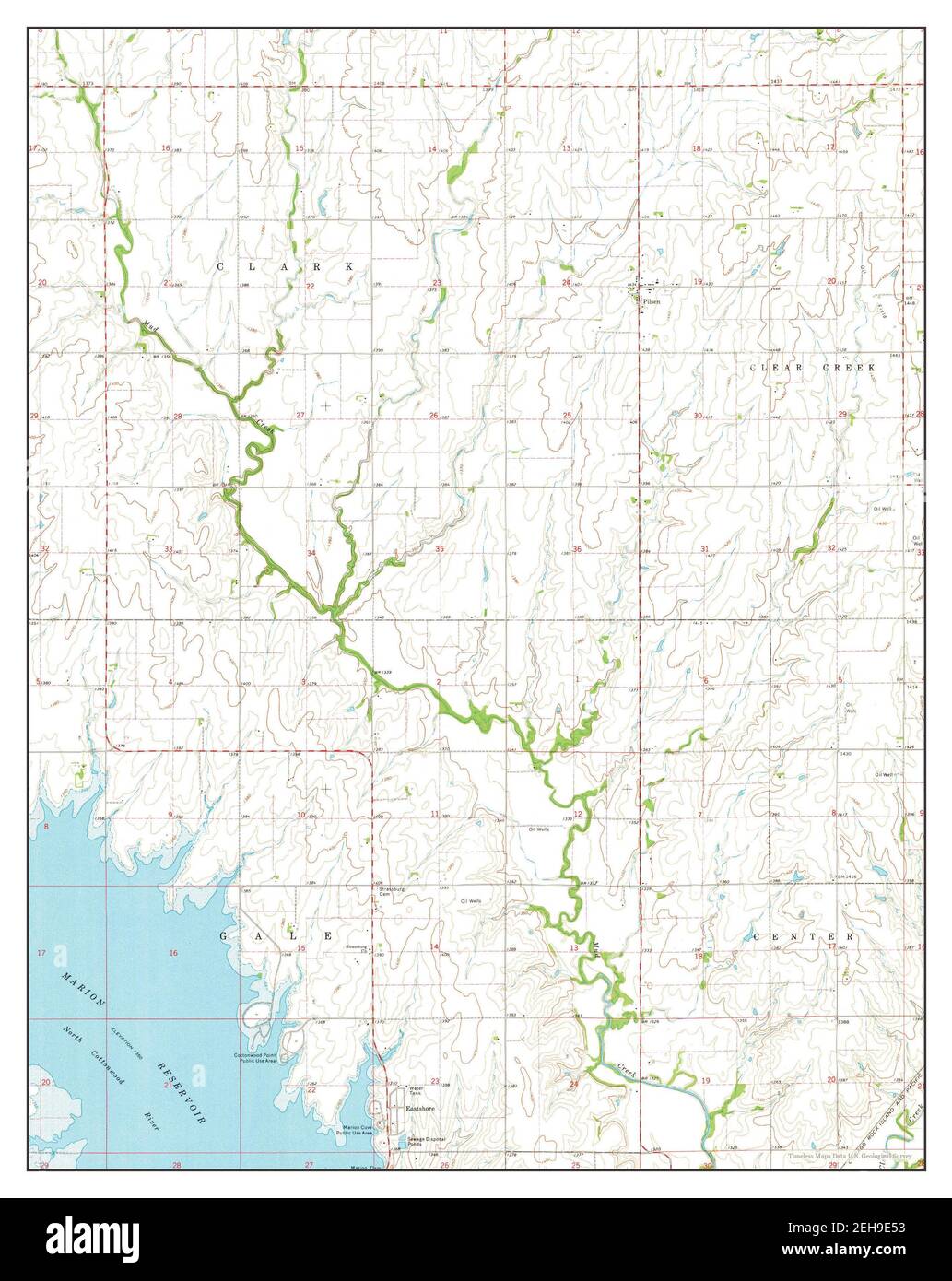 Pilsen, Kansas, map 1971, 1:24000, United States of America by Timeless ...