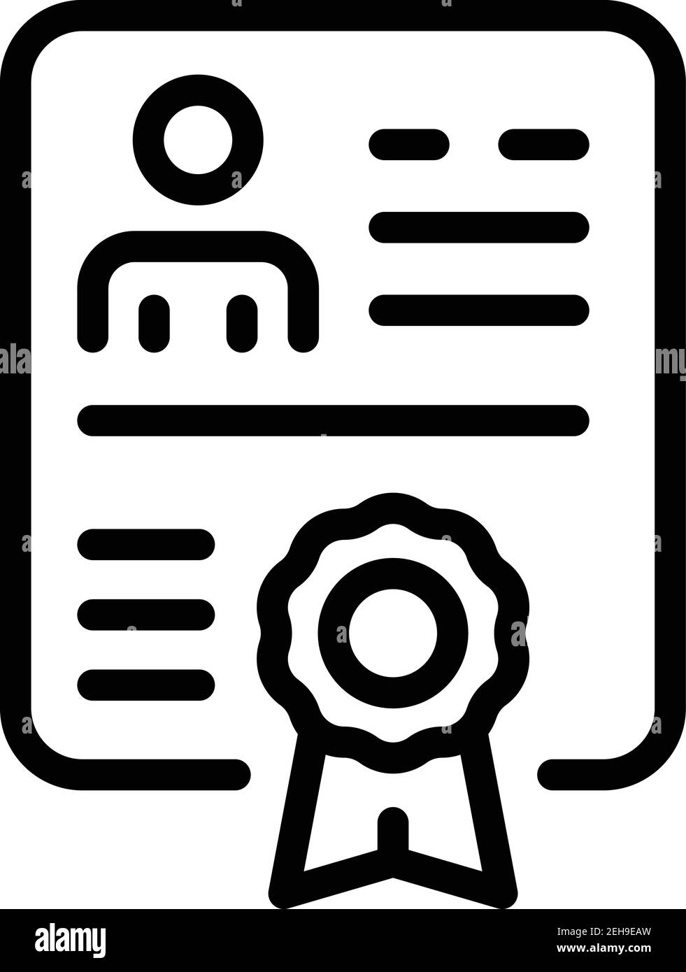 Diploma icon. Outline diploma vector icon for web design isolated on ...