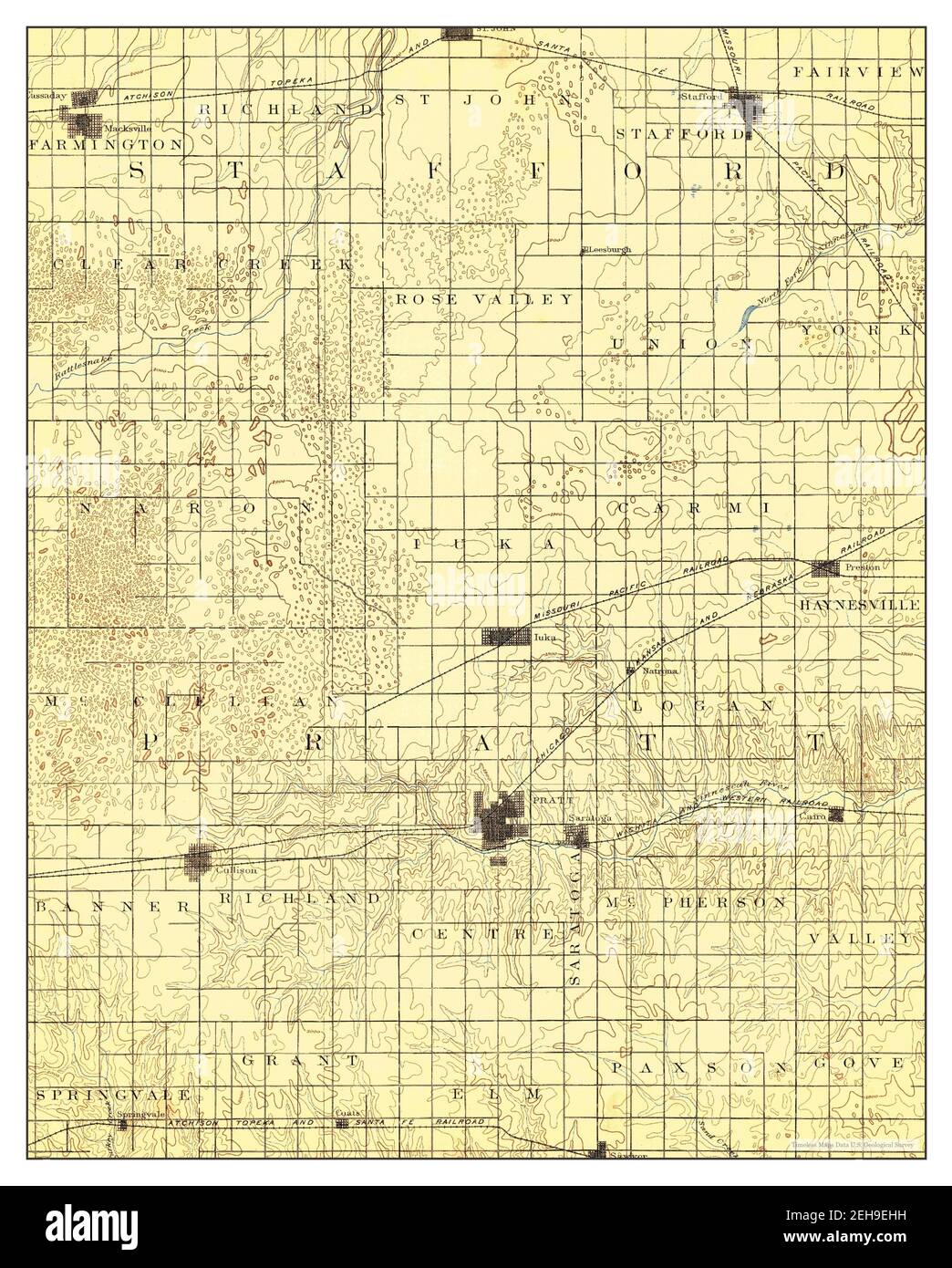 Pratt kansas map hi-res stock photography and images - Alamy