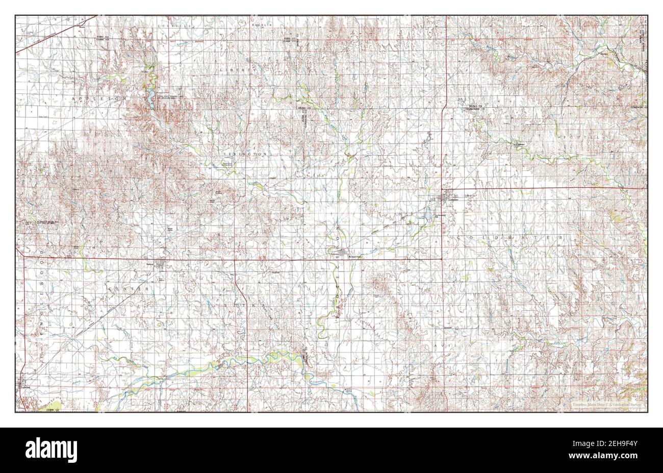 Protection, Kansas, map 1985, 1:100000, United States of America by ...