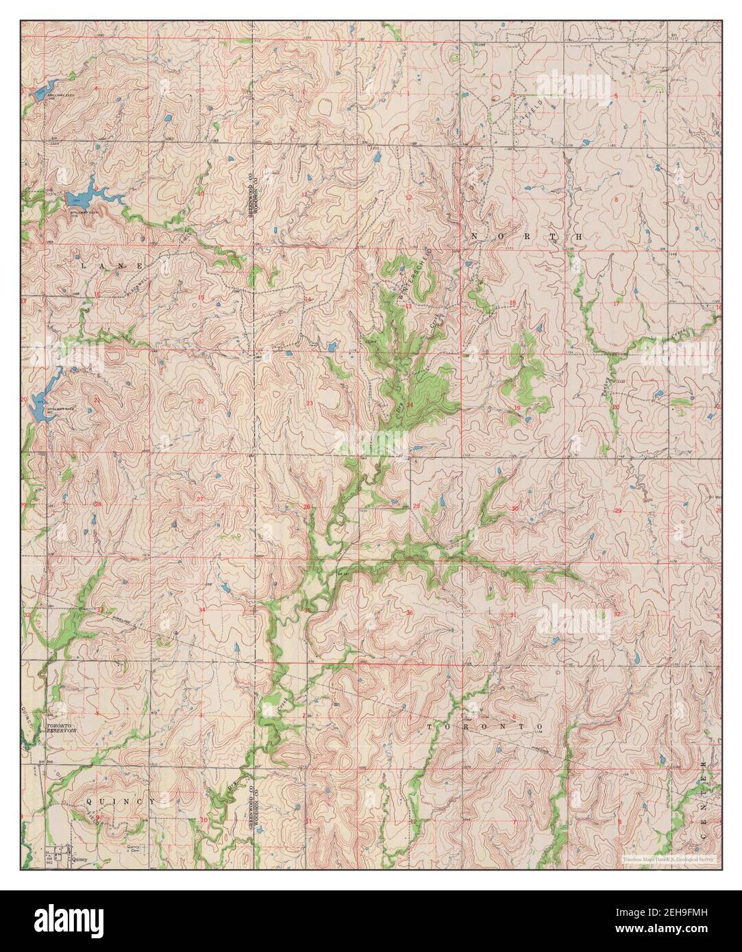 Quincy, Kansas, map 1968, 1:24000, United States of America by Timeless ...