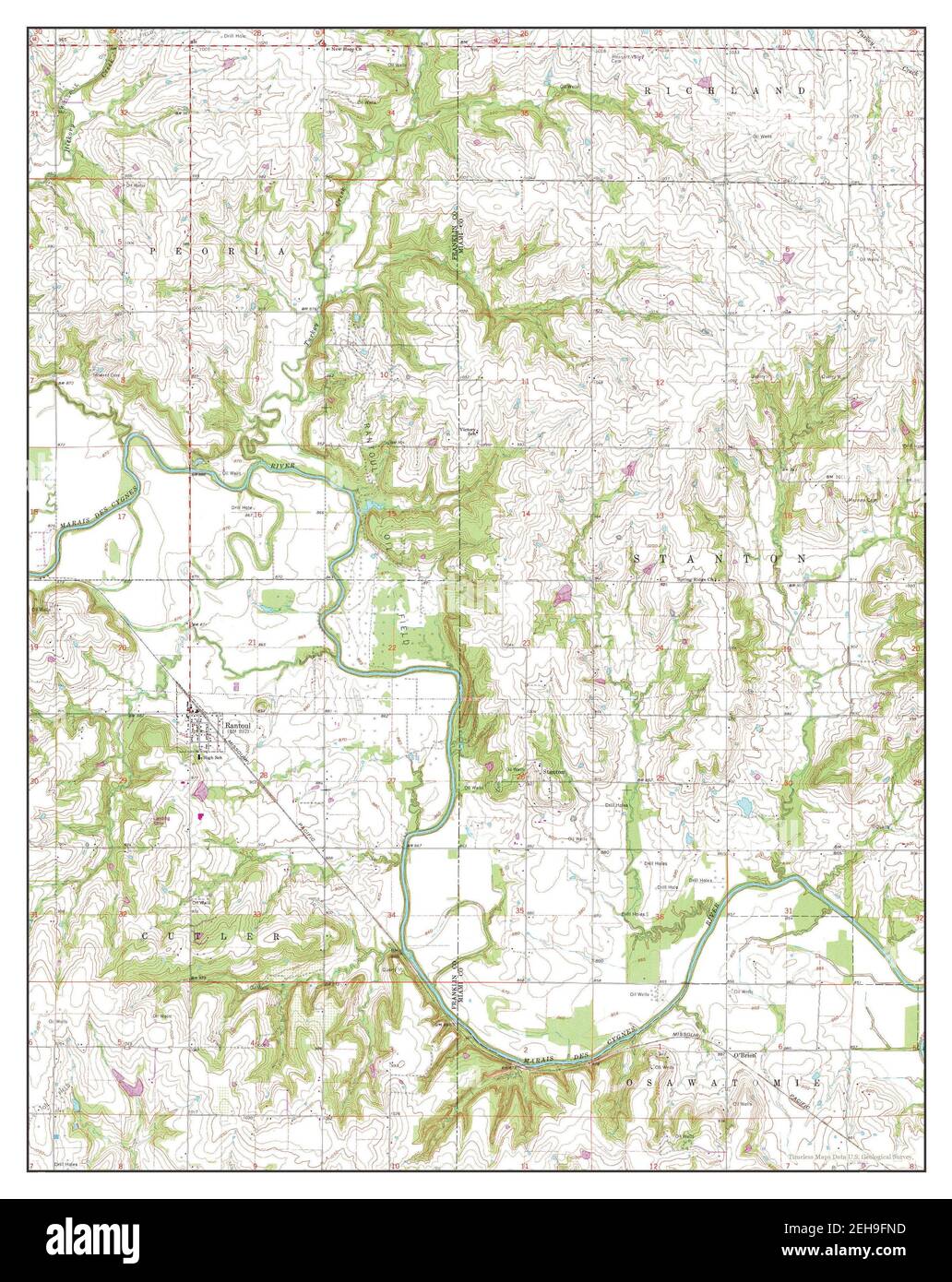 Rantoul map hi-res stock photography and images - Alamy