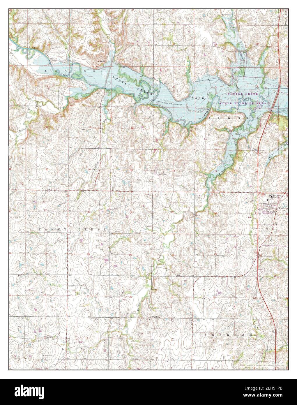 Randolph, Kansas, map 1964, 1:24000, United States of America by ...