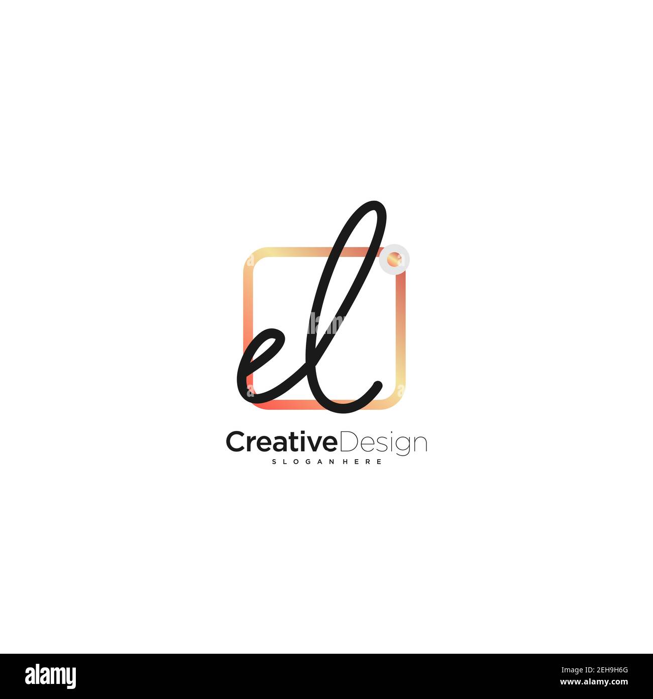Letter el vector vectors Cut Out Stock Images & Pictures - Alamy