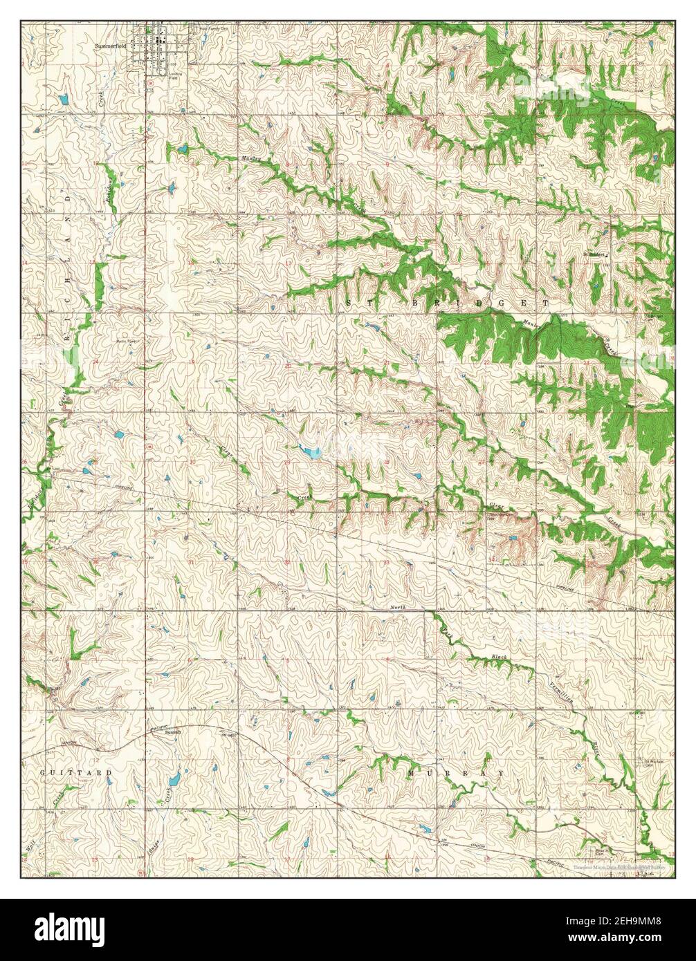 Summerfield, Kansas, map 1966, 1:24000, United States of America by ...