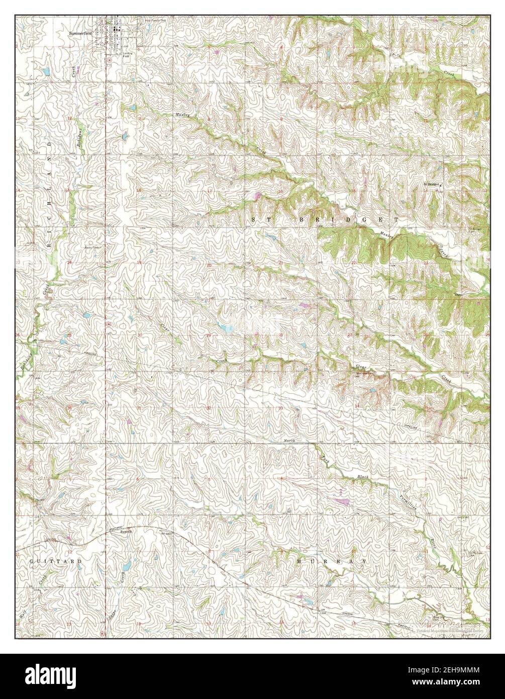 Summerfield, Kansas, map 1966, 1:24000, United States of America by ...