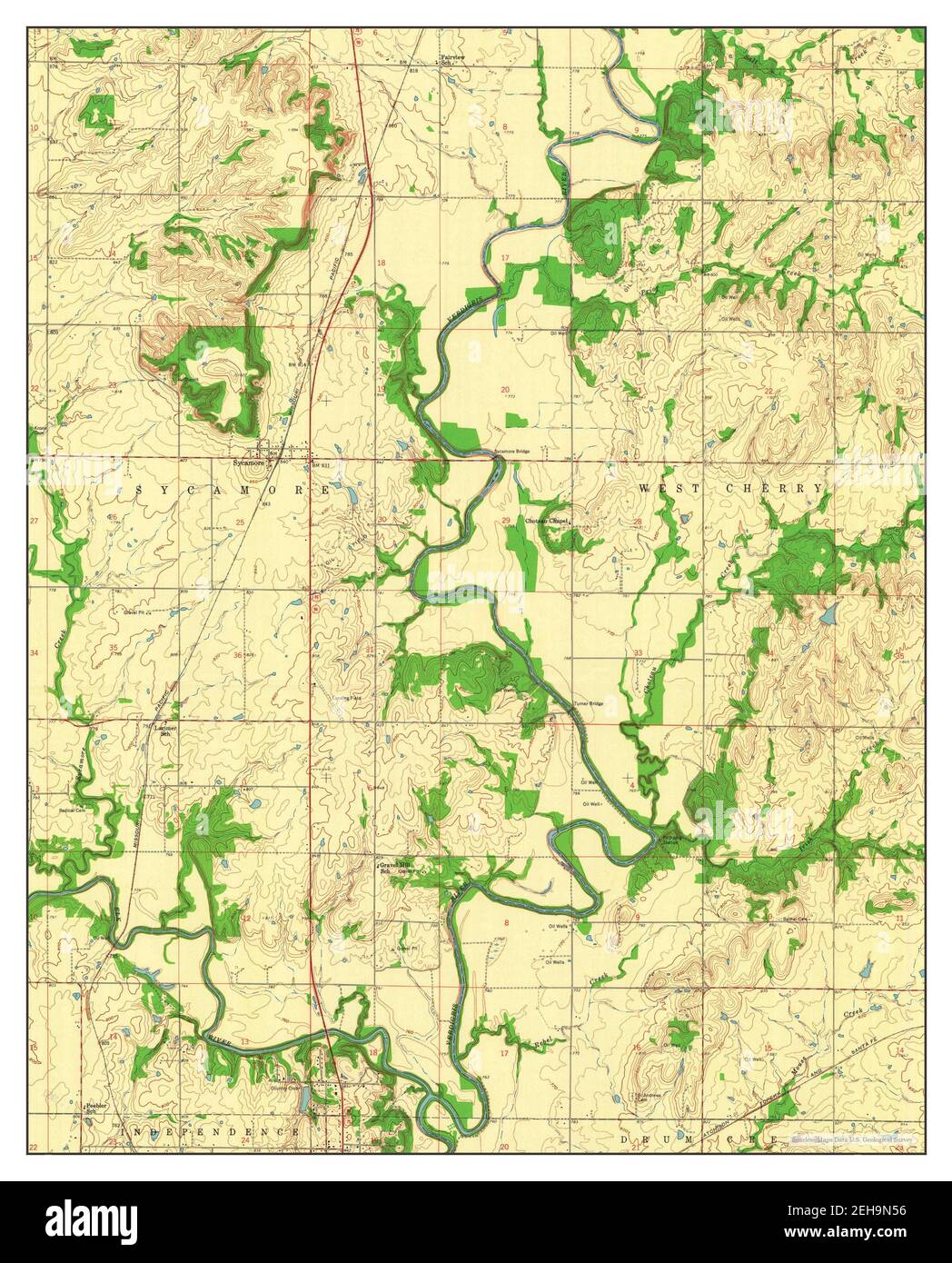 Map of sycamore hi-res stock photography and images - Alamy
