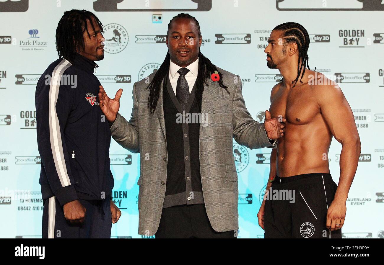 Champion Lennox Lewis At The Weigh In High Resolution Stock Photography ...