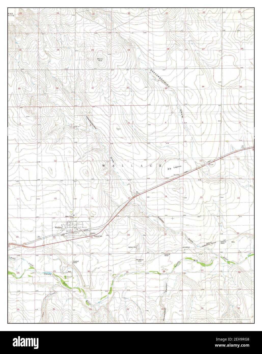 Wallace, Kansas, map 1979, 1:24000, United States of America by ...