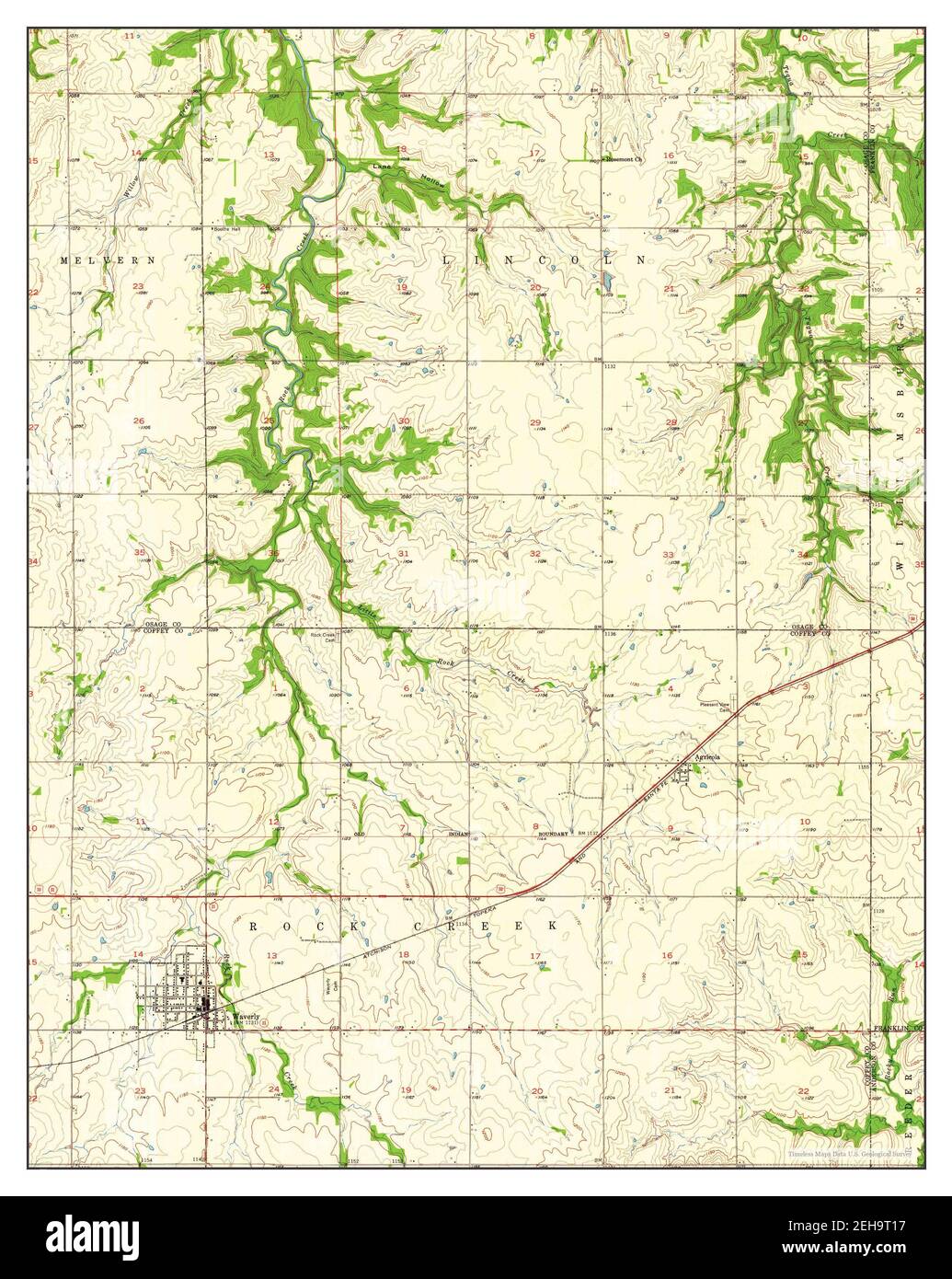 Waverly map Cut Out Stock Images & Pictures - Alamy