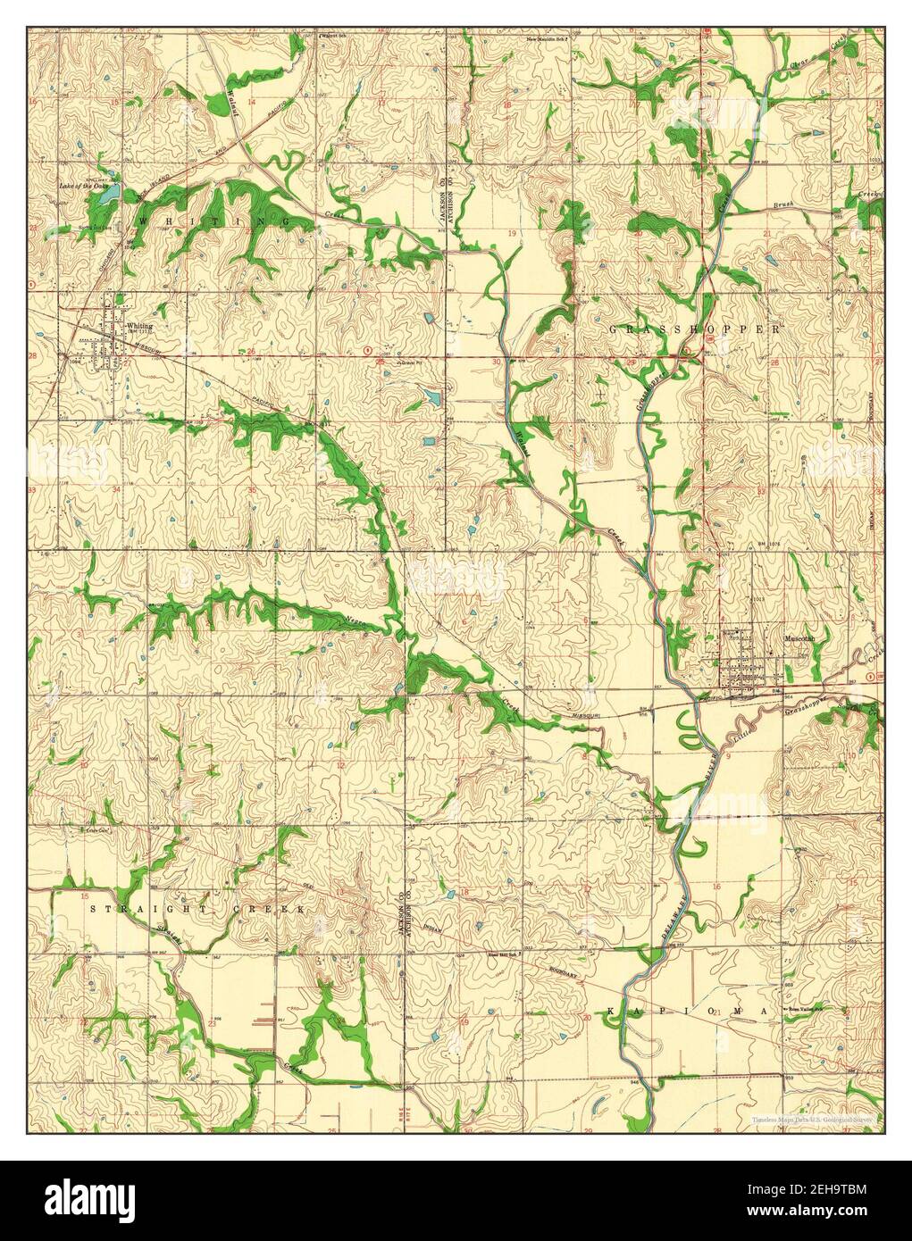 Map of whiting hi-res stock photography and images - Alamy