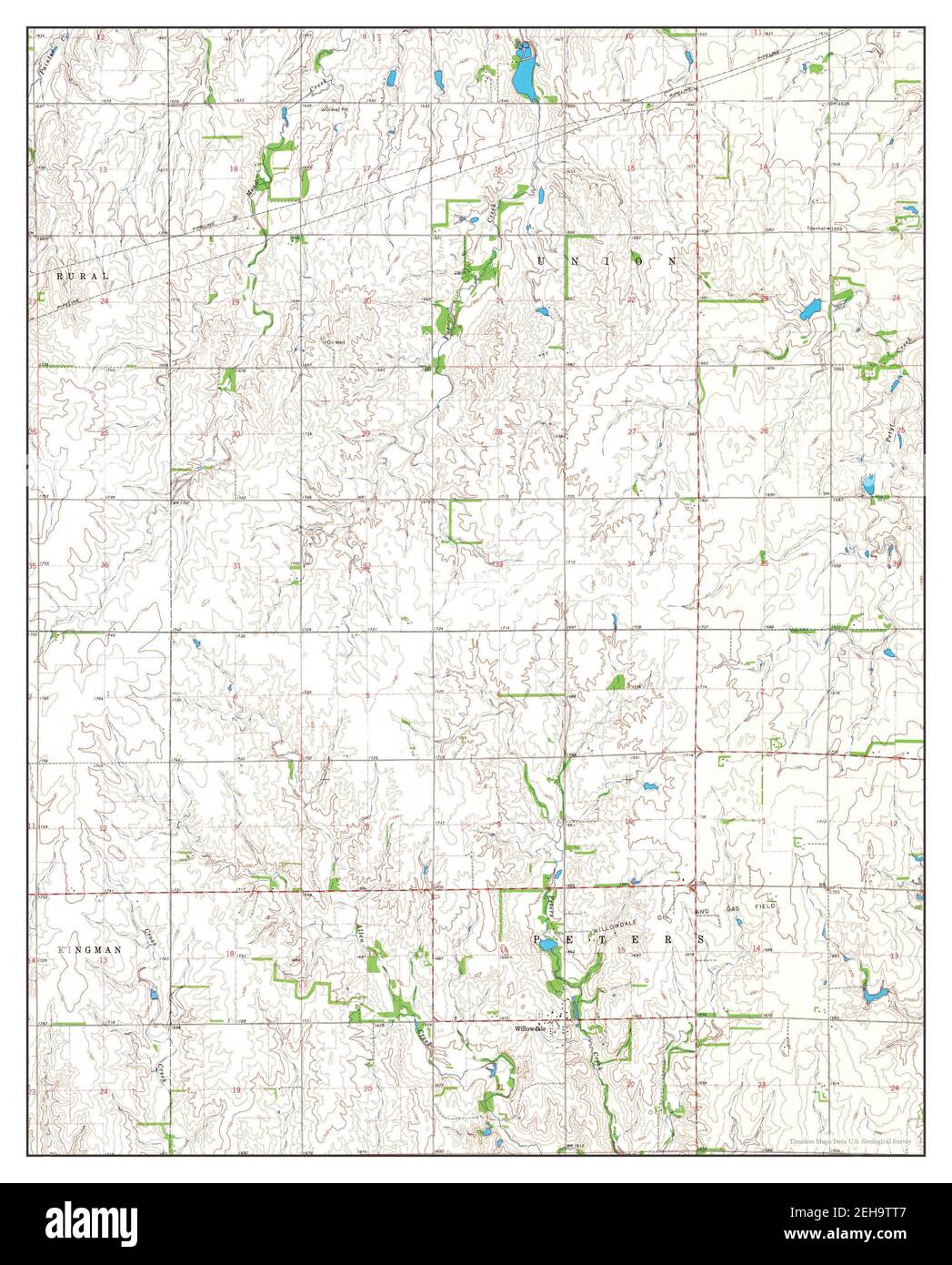 Willowdale, Kansas, map 1967, 1:24000, United States of America by ...