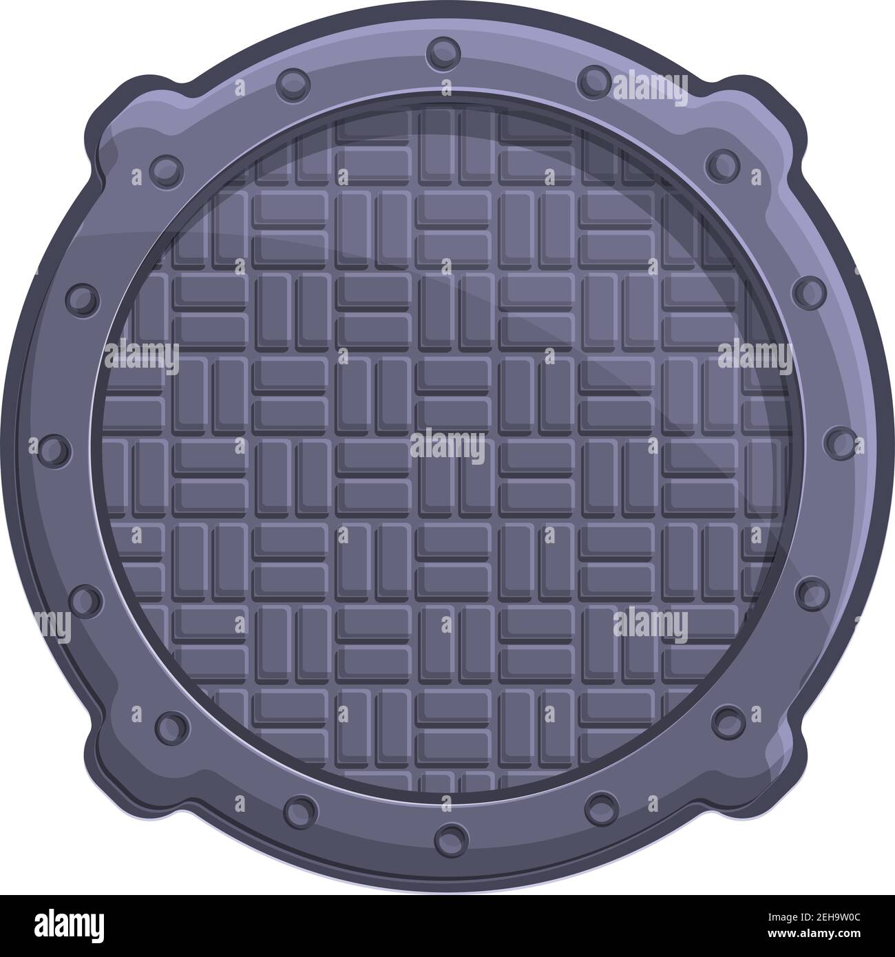 Street manhole icon. Cartoon of street manhole vector icon for web ...