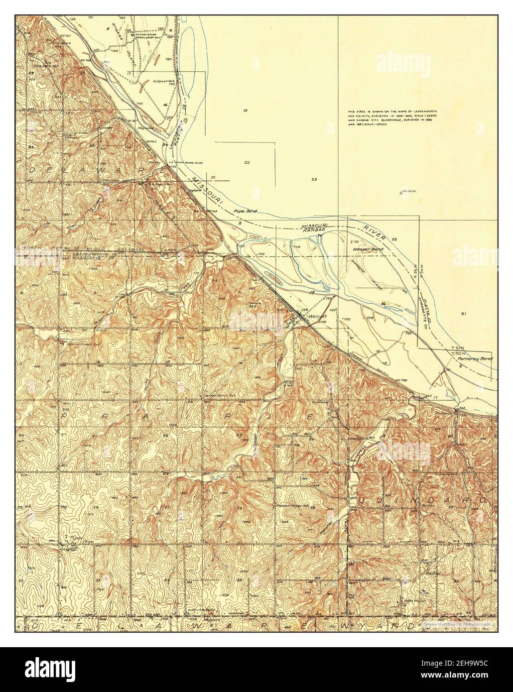 Wolcott, Kansas, map 1934, 1:24000, United States of America by ...
