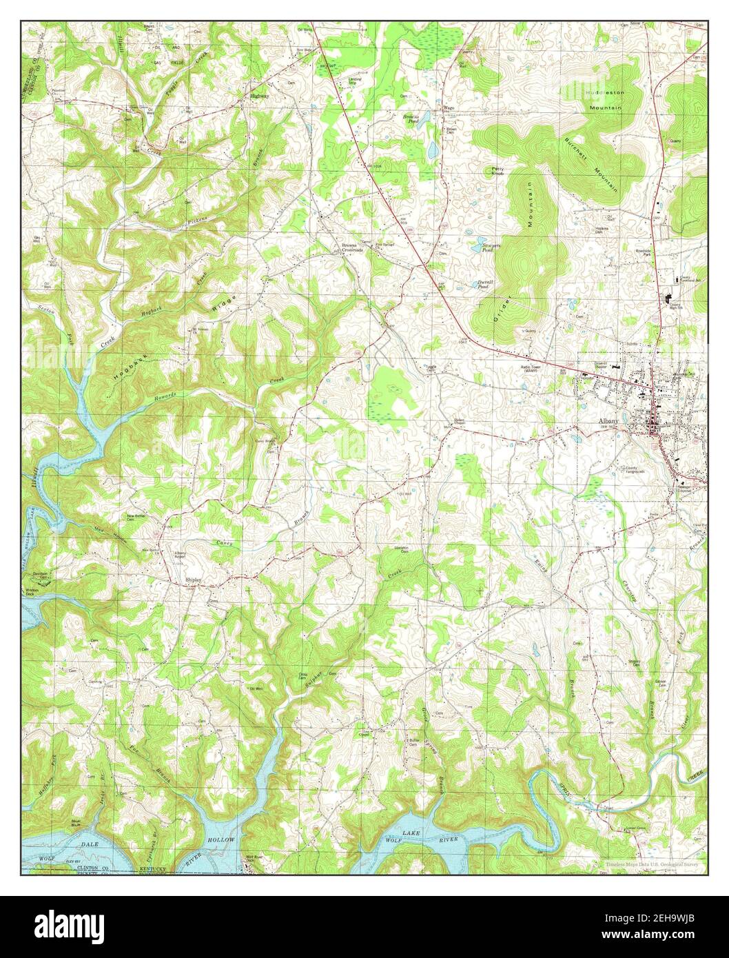 Albany, Kentucky, map 1978, 1:24000, United States of America by ...