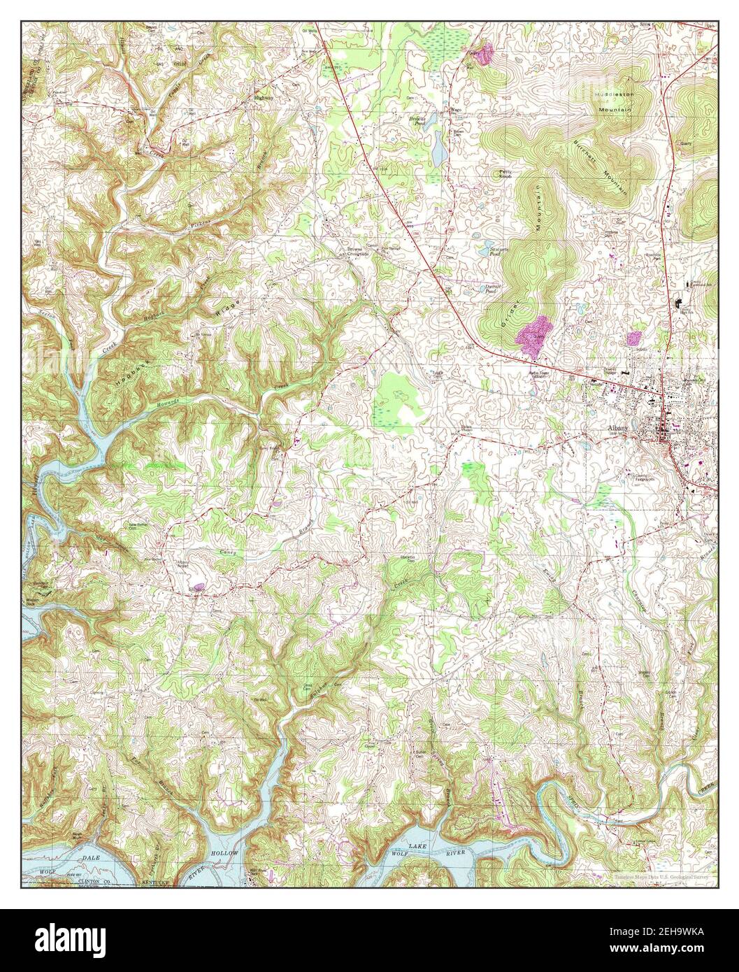 Albany, Kentucky, map 1978, 1:24000, United States of America by ...