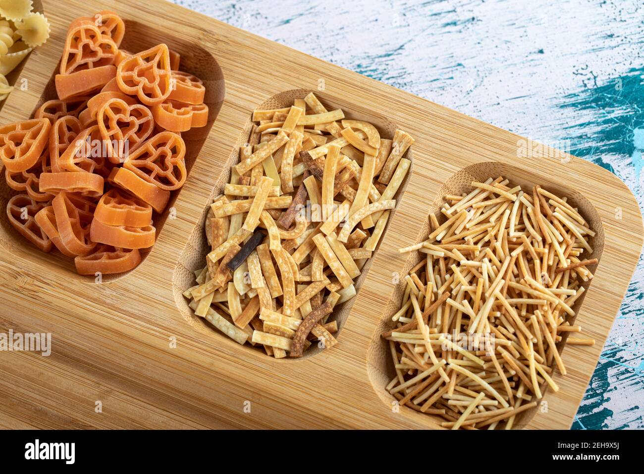 Food three types pasta hi-res stock photography and images - Alamy