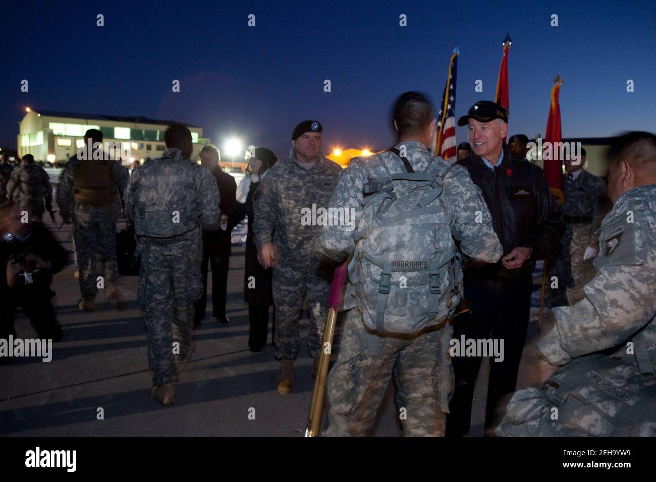 Vice President Joe Biden welcomes home members of the 3rd Brigade ...
