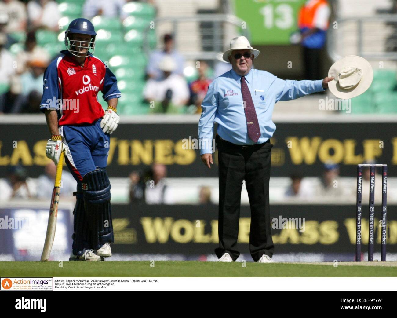 David shepherd cricket umpire hi-res stock photography and images - Alamy