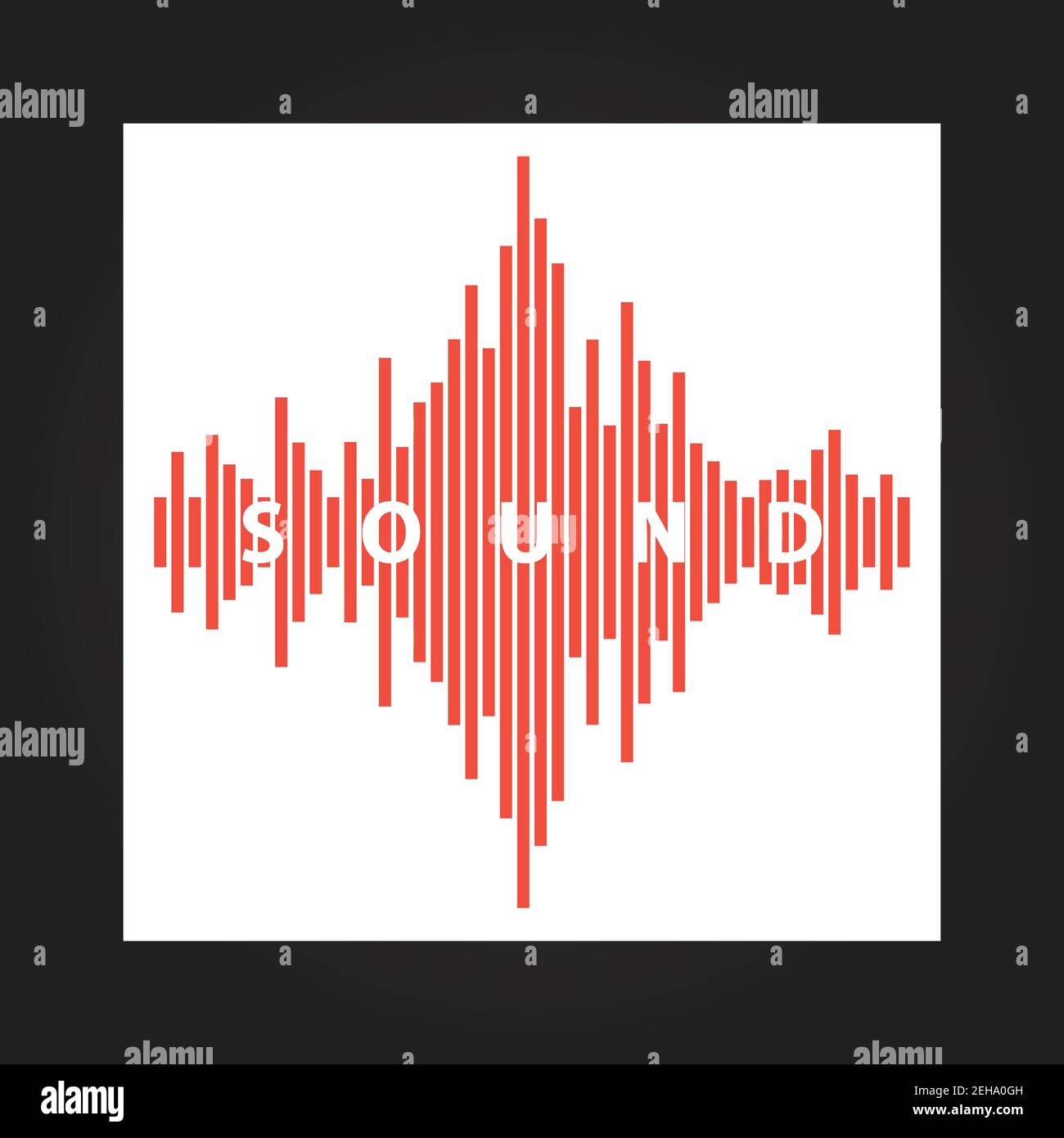 sound wave beats Vector flat illustration Stock Vector Image & Art - Alamy