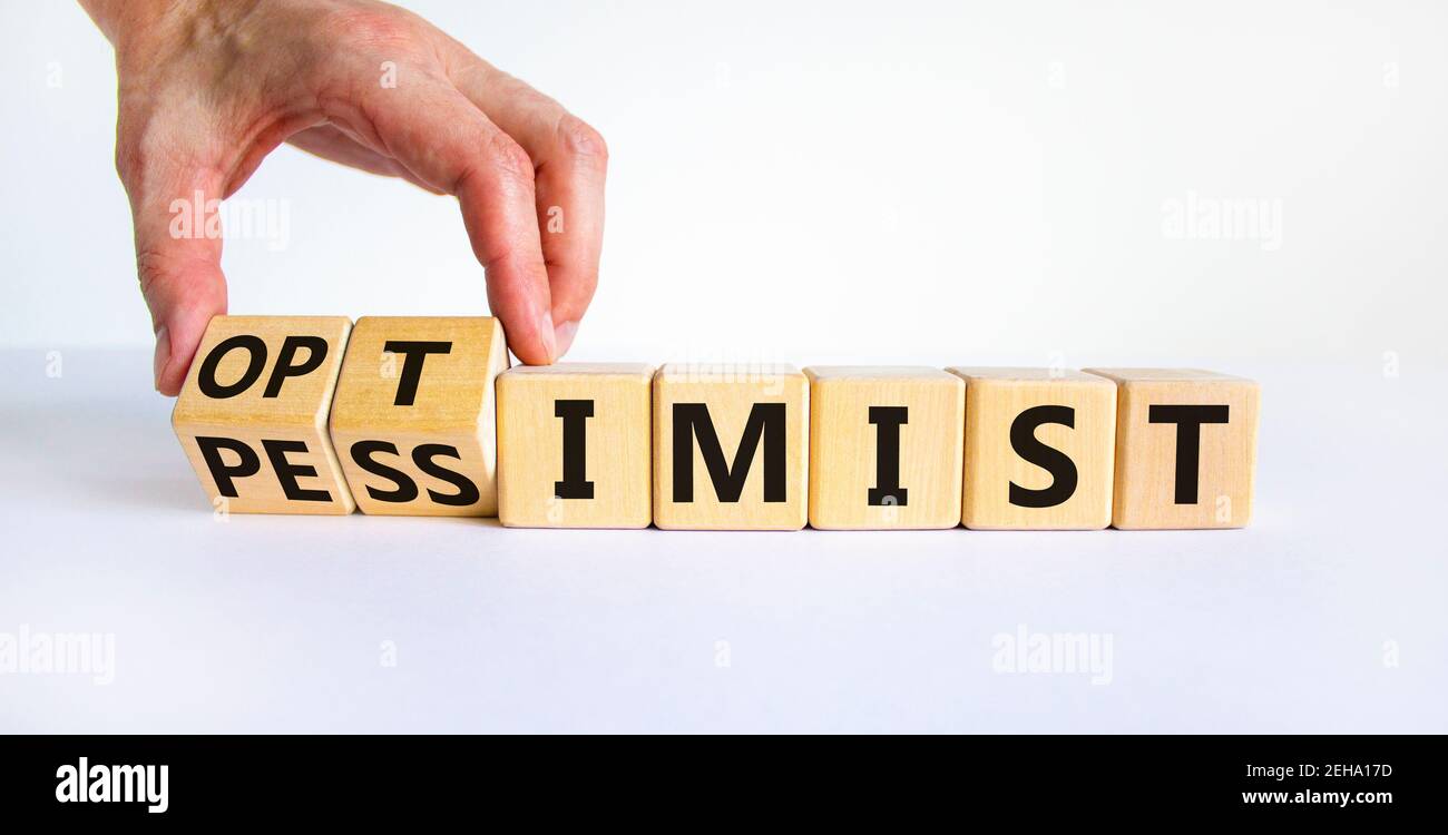 Optimist versus pessimist hi-res stock photography and images - Alamy