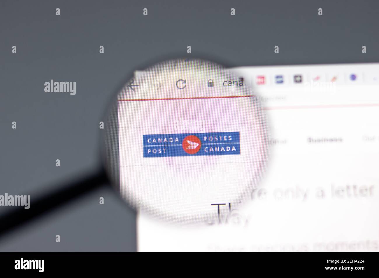 Canada post logo hi-res stock photography and images - Alamy