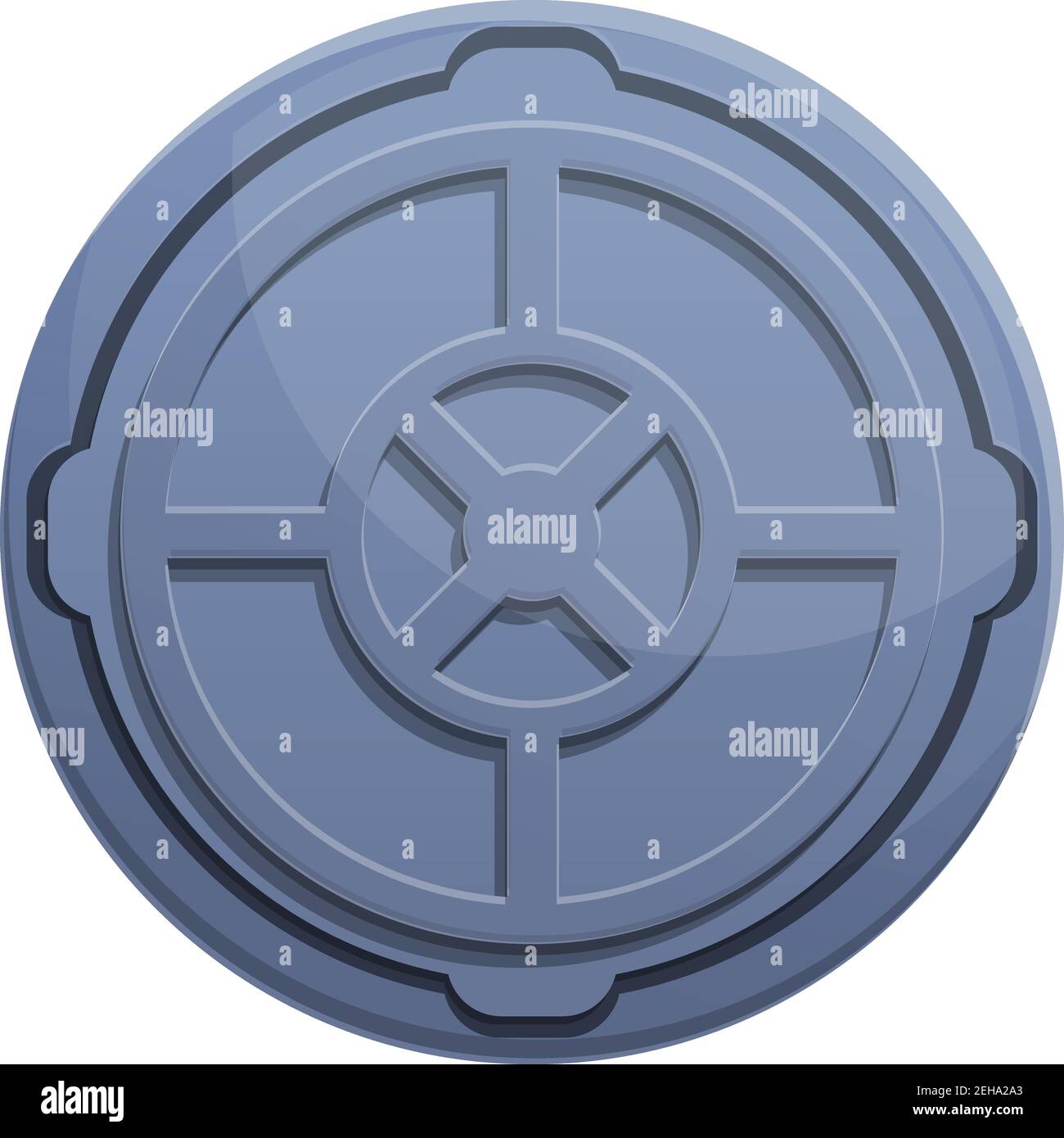Ground manhole icon. Cartoon of ground manhole vector icon for web ...