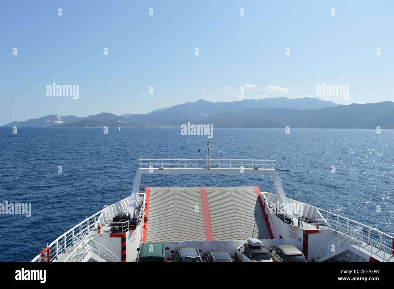 island beach nature in vacation, ship at sea Stock Photo - Alamy