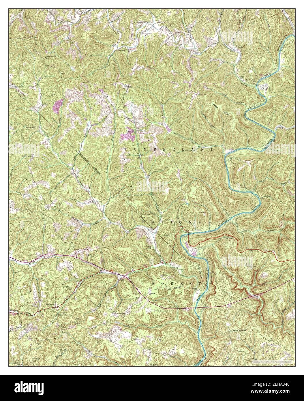 Billows, Kentucky, map 1952, 1:24000, United States of America by ...