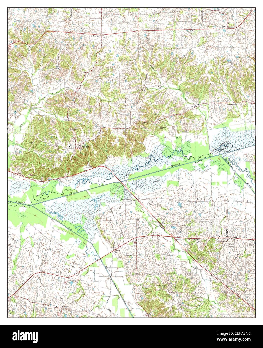Blandville, Kentucky, map 1977, 1:24000, United States of America by ...