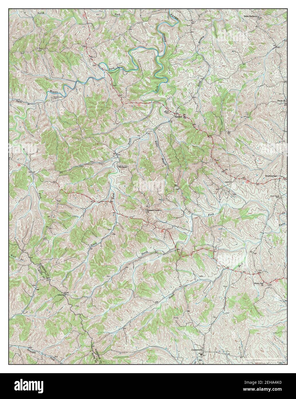 Breckinridge county map hi-res stock photography and images - Alamy