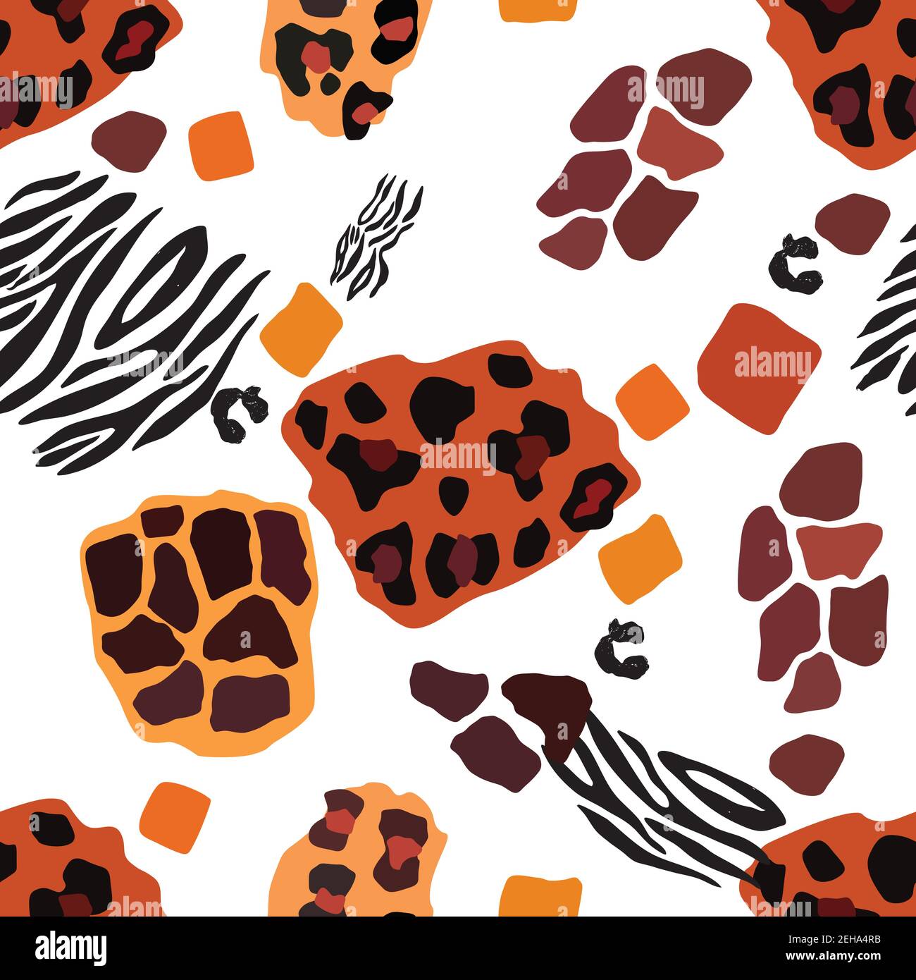 Animal mix print vector seamless pattern. Abstract background Stock ...