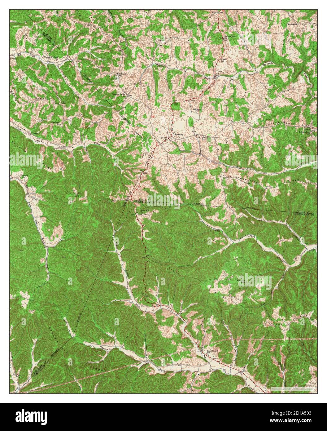Breeding, Kentucky, map 1953, 1:24000, United States of America by ...
