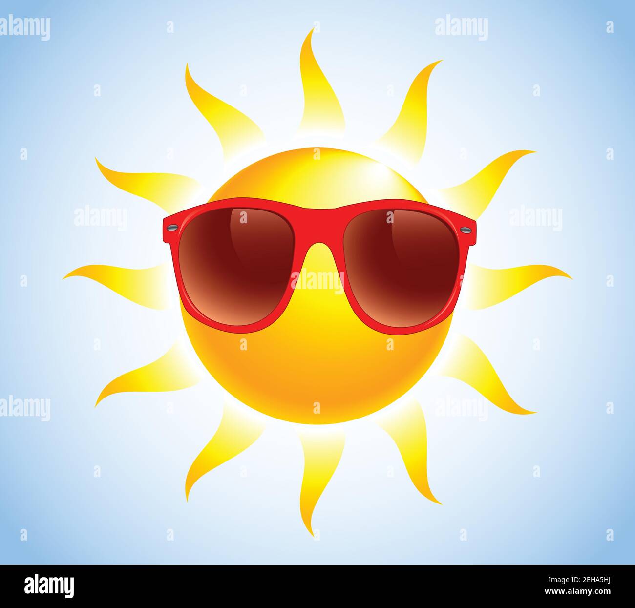 Summer Sun Sunglasses vector illustration Summer Sun Sunglasses vector ...