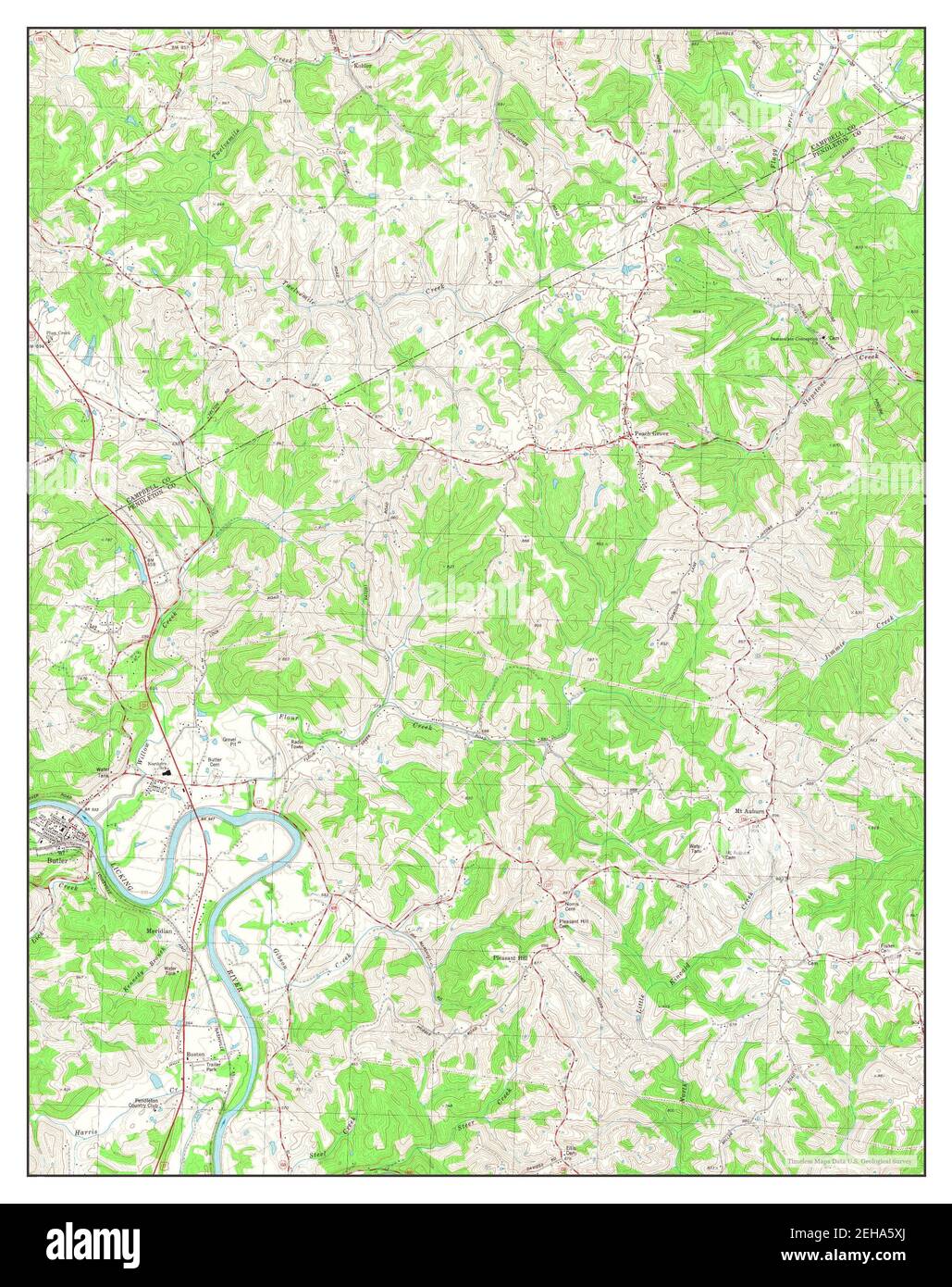 Butler, Kentucky, map 1981, 1:24000, United States of America by ...