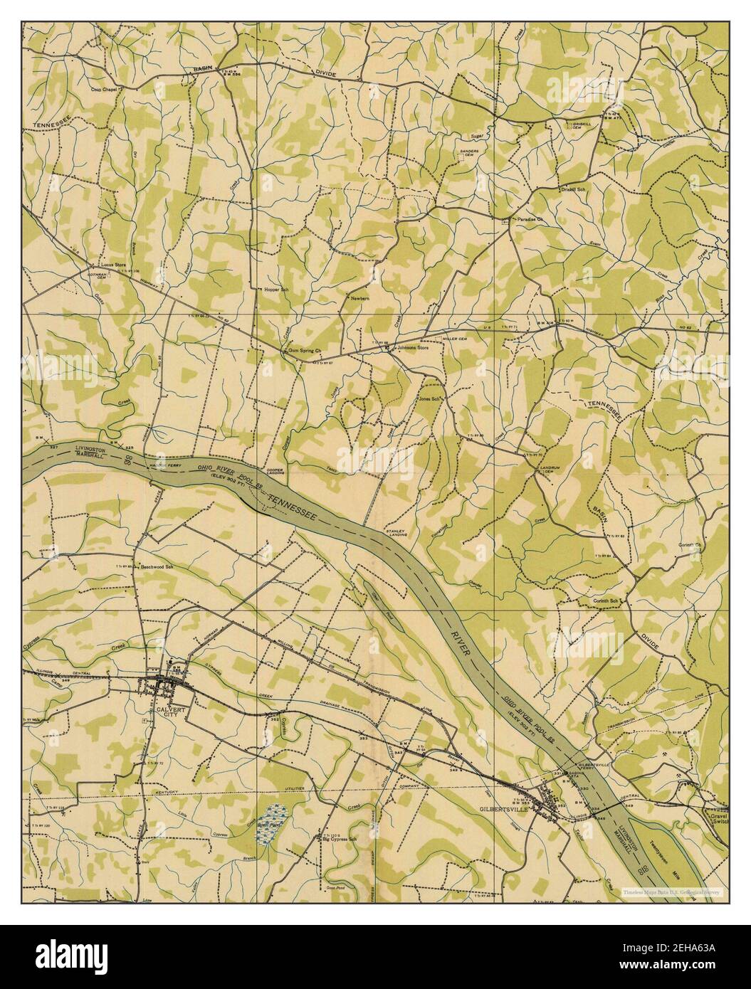 Calvert county map hi-res stock photography and images - Alamy