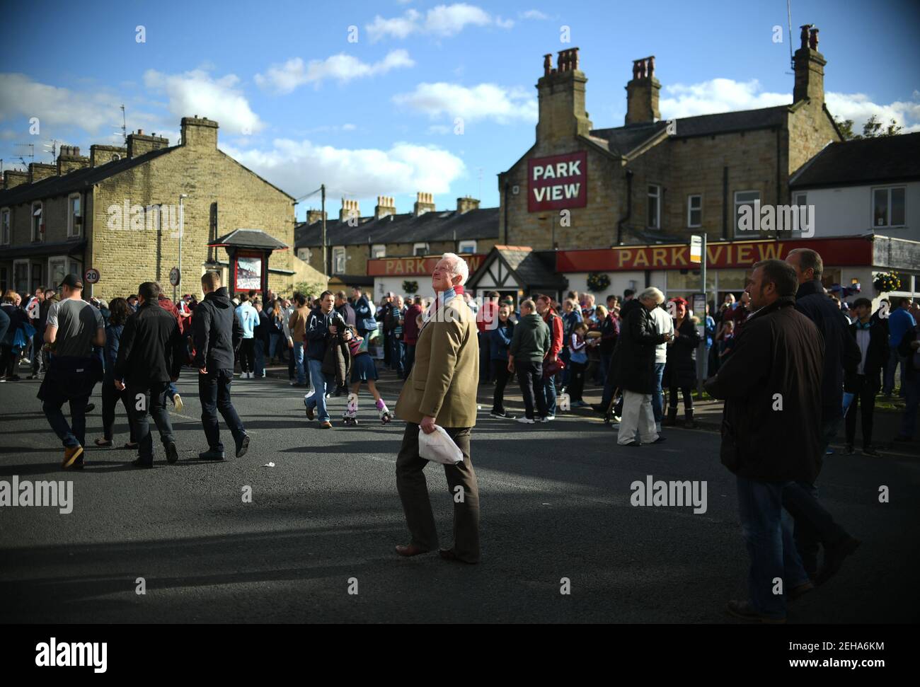 Turf moor general view outside stadium hi-res stock photography and ...