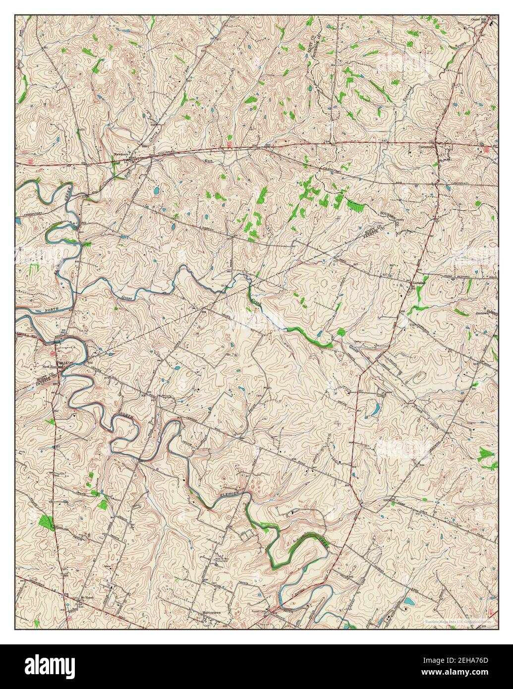 Centerville, Kentucky, map 1954, 1:24000, United States of America by ...