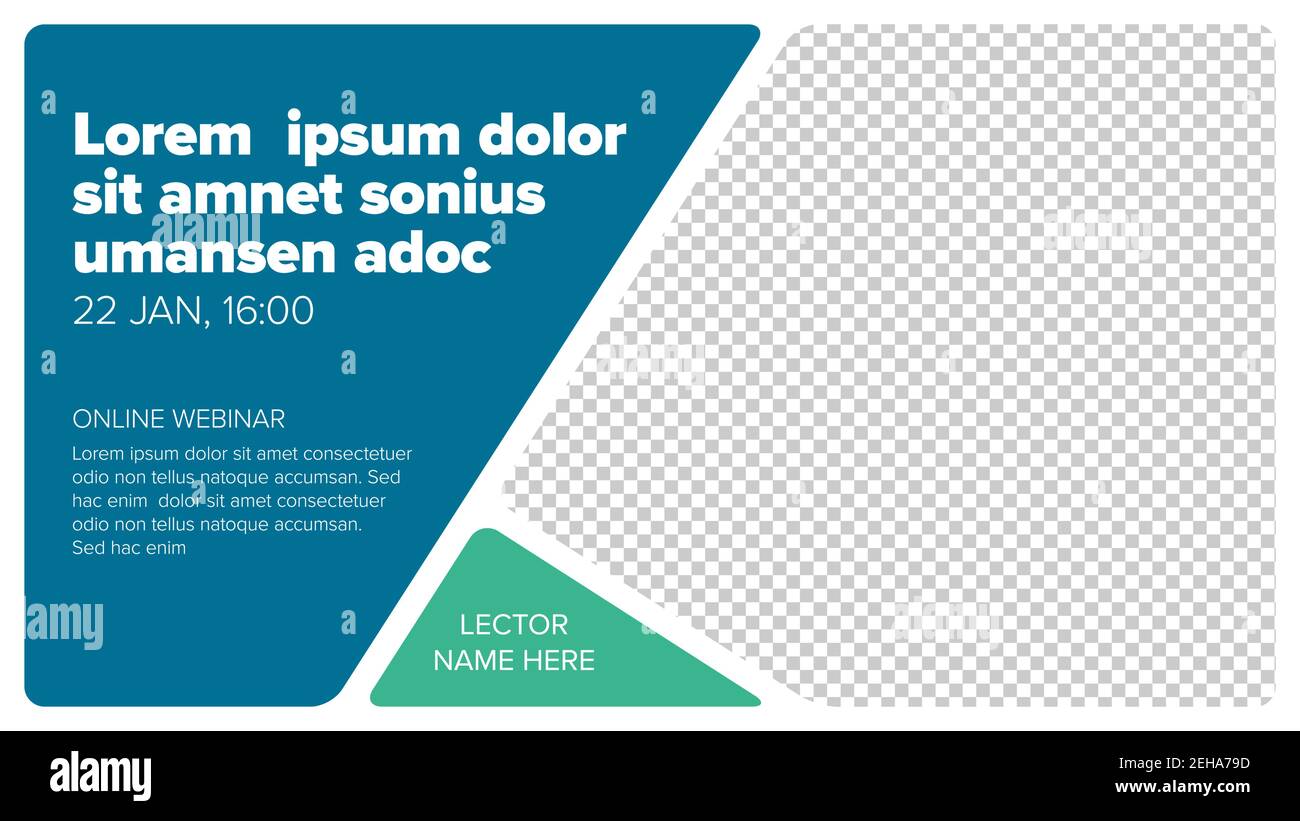 Social network event cover banner header template for online webinar ...