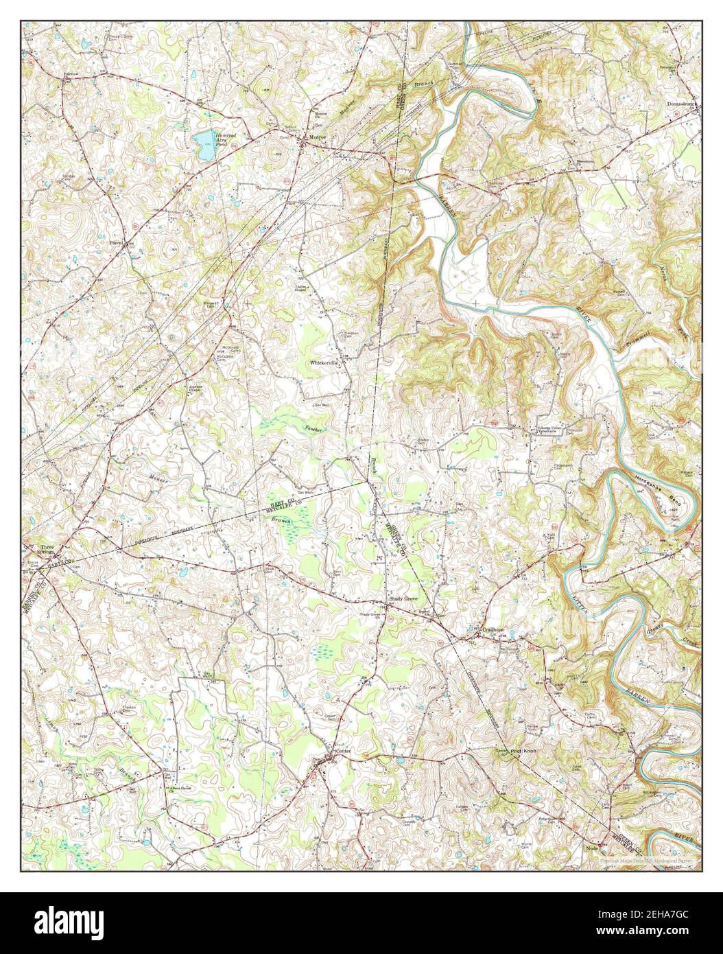 Center, Kentucky, map 1961, 1:24000, United States of America by ...