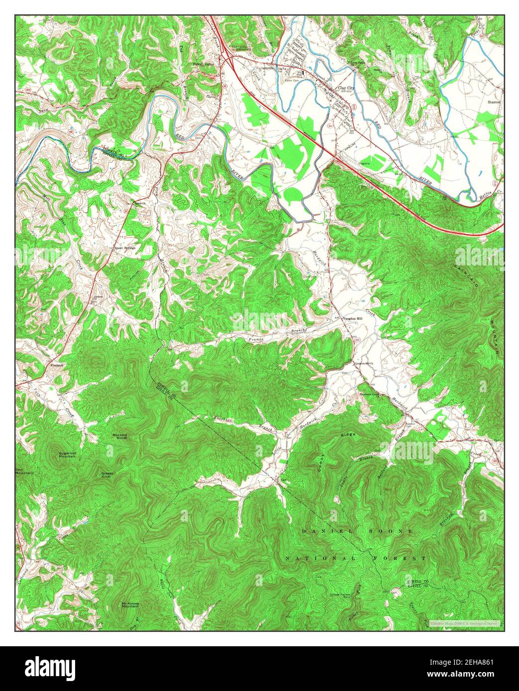 Clay City, Kentucky, map 1966, 1:24000, United States of America by ...