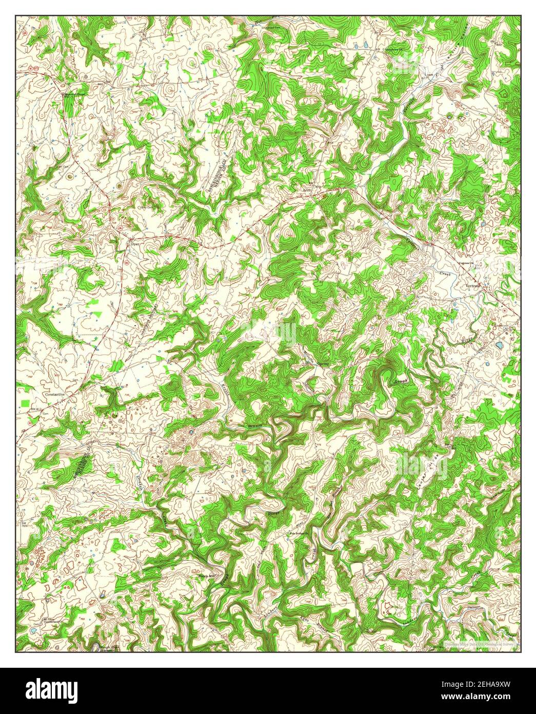 Vintage constantine map hi-res stock photography and images - Alamy