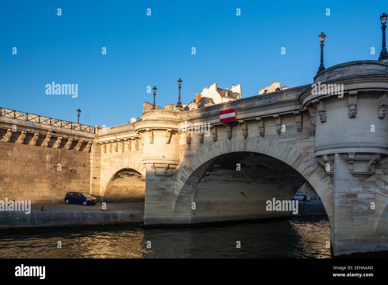 Paris, France - August 29, 2019 : The Pont Neuf (New Bridge), the ...