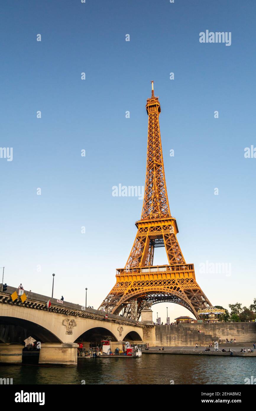 Paris, France - August 29, 2019 : The Eiffel Tower in Paris, France ...